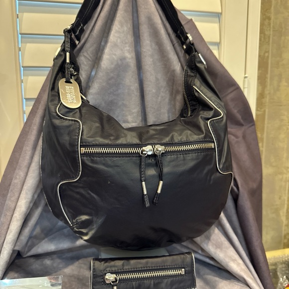 Kipling | Bags | Rare Kipling Hobo Silver Piping Black With Matching ...